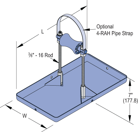 Elevated Support, with Roller, Steel Base | Unistrut Hawaii | Honolulu ...
