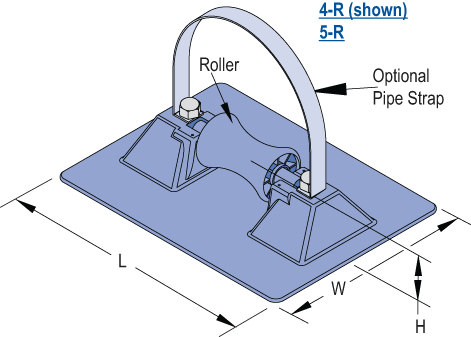 Mounted, with Roller, Polycarbonate Base | Unistrut Hawaii | Honolulu ...