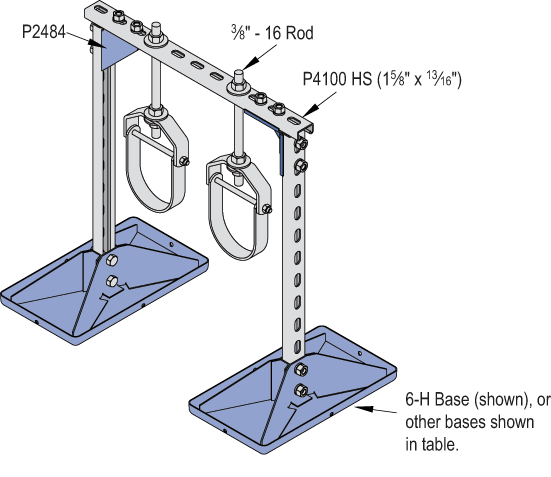 Double Base Trapeze | Unistrut Hawaii | Honolulu, Hawaii