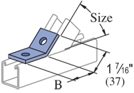 A2125 thru A2127 - Outside Angle (1-1/4" Series) | Unistrut Hawaii ...