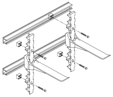 F20N Series, Power-Rack Non-Metallic Cable Arms and Stanchions ...