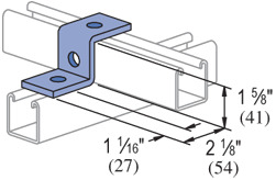 P1045 - 3 Hole, "Z" Shape Fitting | Unistrut Hawaii | Honolulu, Hawaii