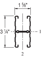P1101 - 1-5/8" x 3-1/4", 14 Gage, Back-to-Back, Solid | Unistrut Hawaii ...