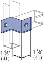 P1347 - 2 Hole, "Z" Shape Fitting | Unistrut Hawaii | Honolulu, Hawaii