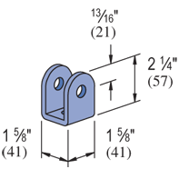 P1973 - 3 Hole, "U" Shape Fitting | Unistrut Hawaii | Honolulu, Hawaii