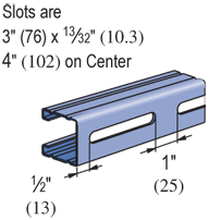 P2000SL - 1-5/8" x 1-5/8", 16 Gage, Long Slots | Unistrut Hawaii ...