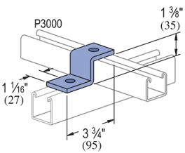 P3045 - 2 Hole, "Z" Shape Fitting | Unistrut Hawaii | Honolulu, Hawaii