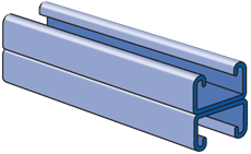 P3301 - 1-5/8" x 1 3/4", 12 Gage, Back-to-Back, Solid | Unistrut Hawaii ...