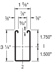 P5000 - 1-5/8" x 3-1/4", 12 Gage, Solid | Unistrut Hawaii | Honolulu ...