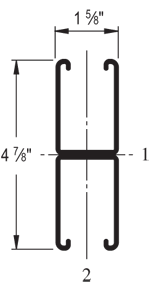 P5501 - 1-5/8" x 4 7/8", 12 Gage, Back-to-Back, Solid | Unistrut Hawaii ...