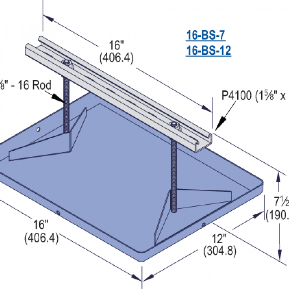 Elevated Support, Steel Base | Unistrut Hawaii | Honolulu, Hawaii