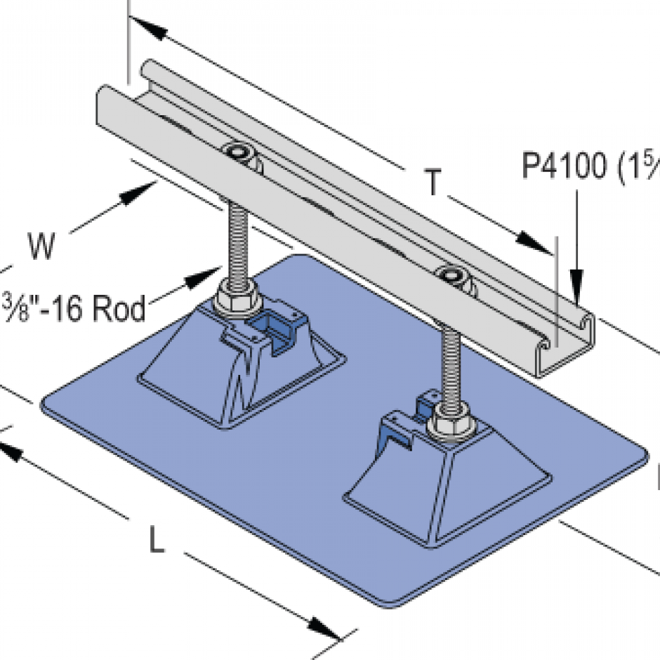 Elevated Support, Polycarbonate Base | Unistrut Hawaii | Honolulu, Hawaii