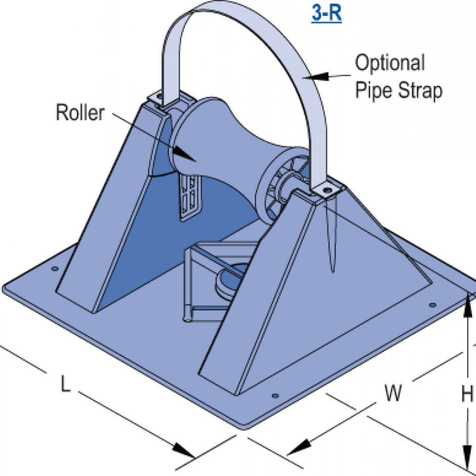 Mounted, with Roller, Polycarbonate Base | Unistrut Hawaii | Honolulu ...