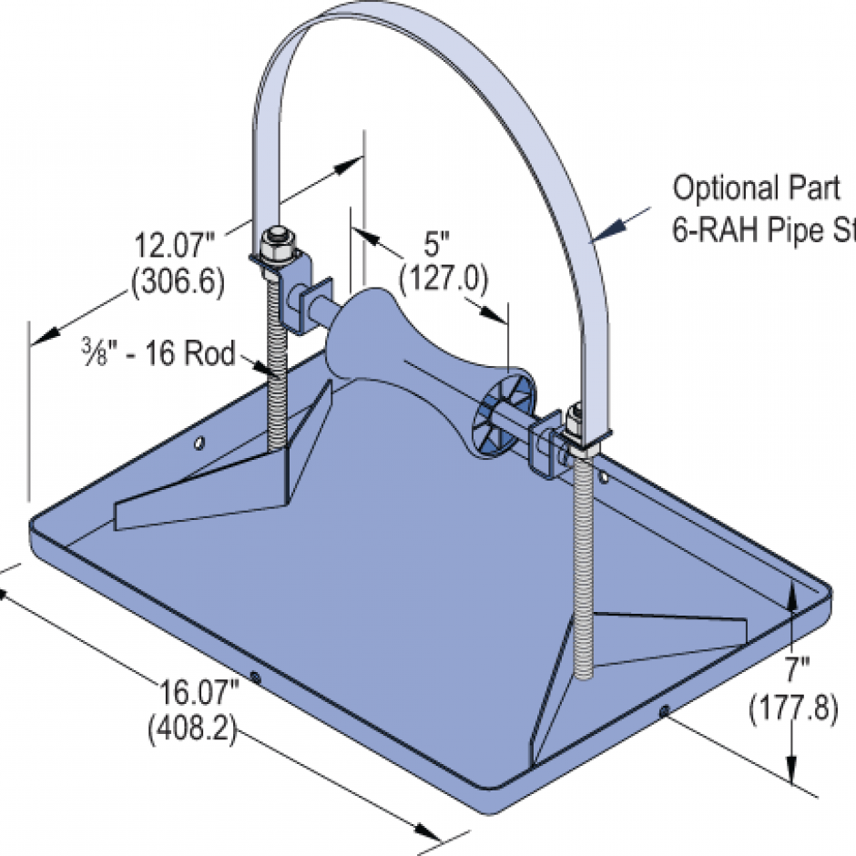 Elevated Support, with Roller, Steel Base | Unistrut Hawaii | Honolulu ...