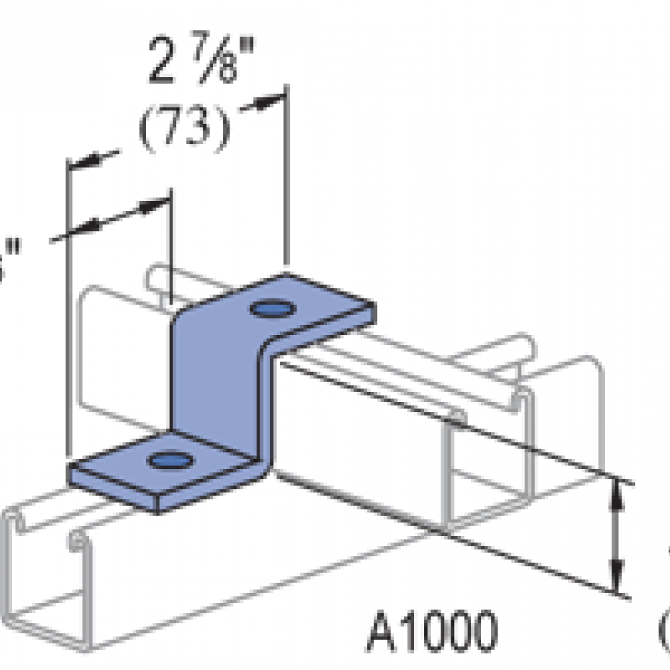 A1045 - 2 Hole "Z" Shape Fitting (1-1/4" Series) | Unistrut Hawaii ...