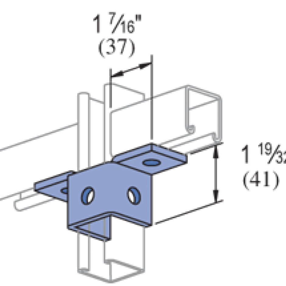 A2345 - 5 Hole Wing Shape Fitting (1-1/4" Series) | Unistrut Hawaii ...
