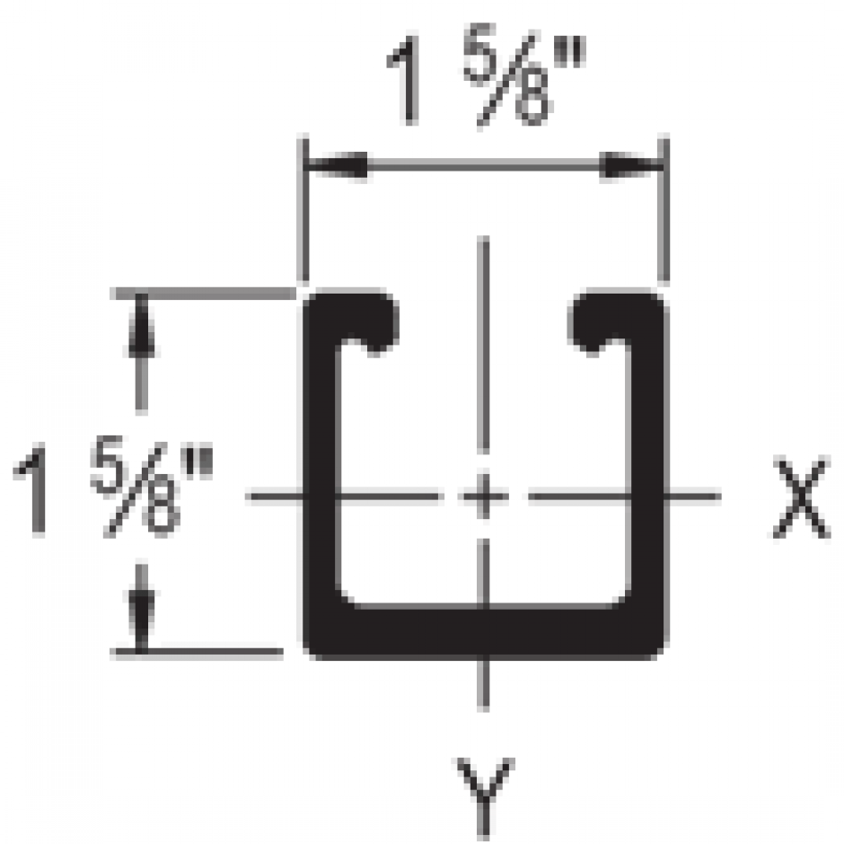 F20P/V-2000-SST - 1-5/8" Heavy Duty [SST Profile] Fiberglass Channel ...