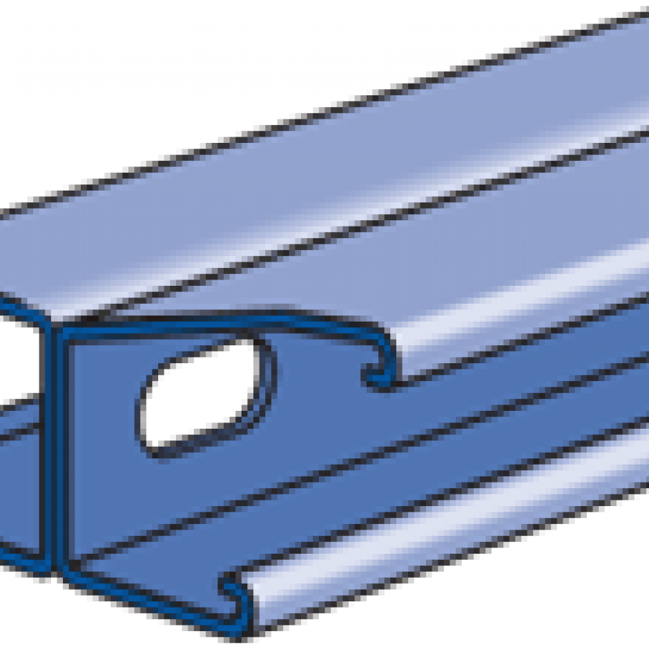 P1001T - 1-5/8" x 3-1/4", 12 Gage, Back-to-Back, Slotted | Unistrut ...