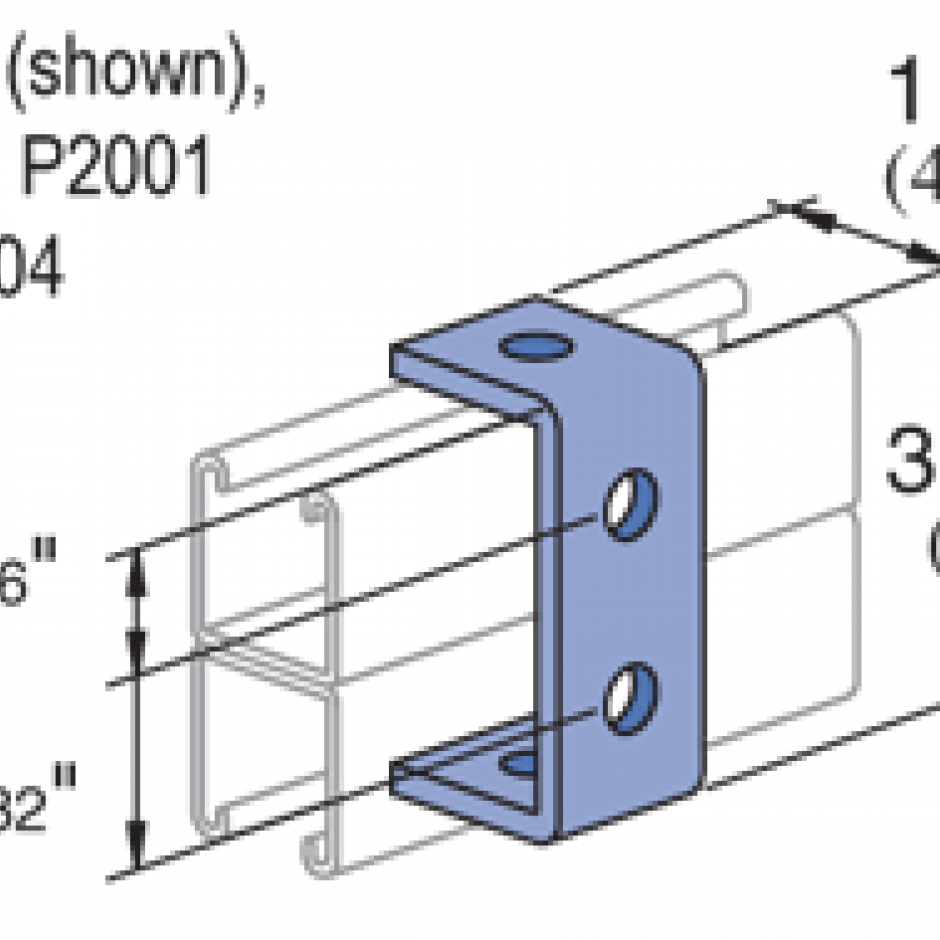 P1044 - 4 Hole, "U" Shape Fitting | Unistrut Hawaii | Honolulu, Hawaii