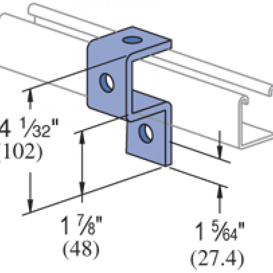 P1046A - 4 Hole, Wing Shape Fitting | Unistrut Hawaii | Honolulu, Hawaii