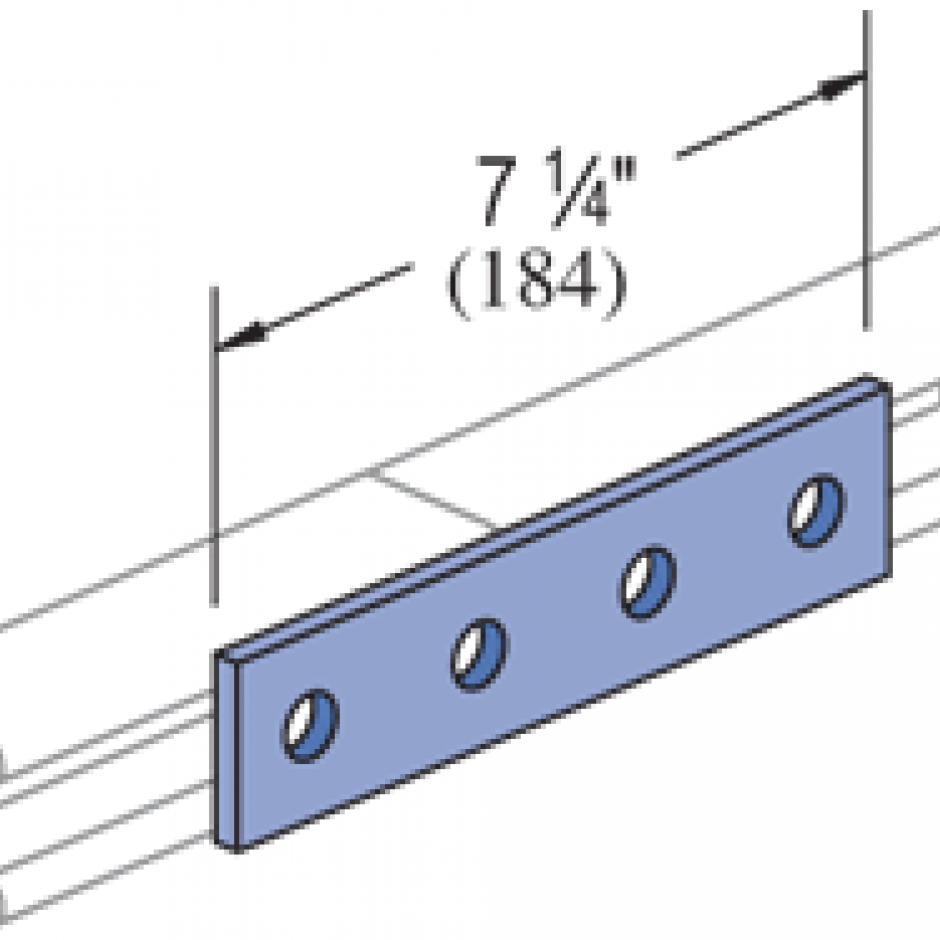 P1067 - 4 Hole, Flat Plate Fitting | Unistrut Hawaii | Honolulu, Hawaii