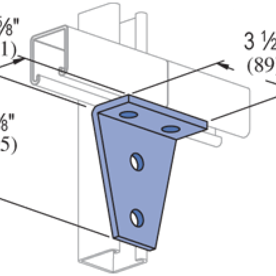 P1359 - 4 Hole, 90° Fitting | Unistrut Hawaii | Honolulu, Hawaii
