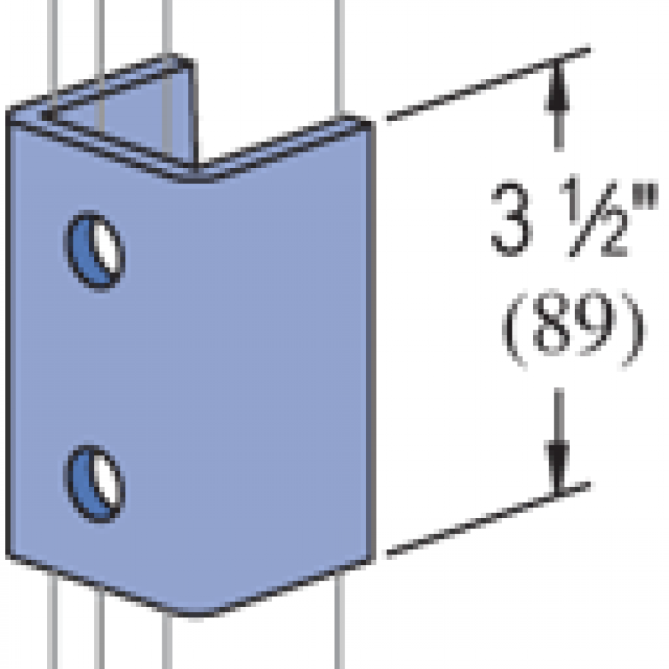 P1376 - 2 Hole, "U" Shape Fitting | Unistrut Hawaii | Honolulu, Hawaii