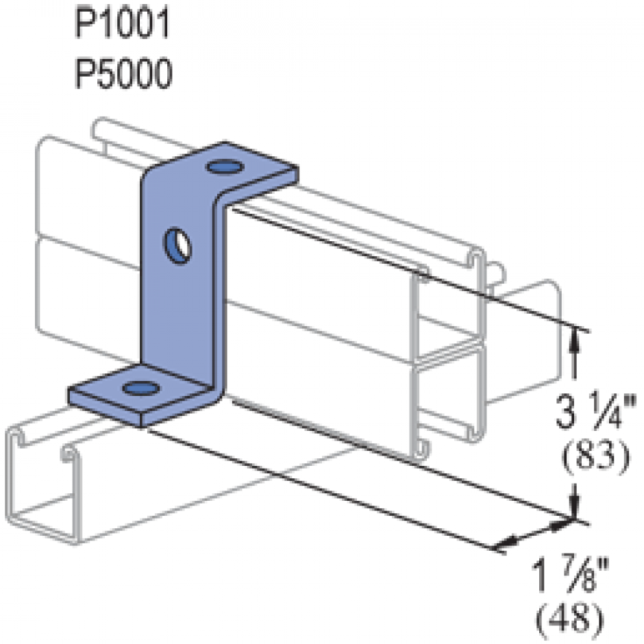 P1453 - 3 Hole, "Z" Shape Fitting | Unistrut Hawaii | Honolulu, Hawaii