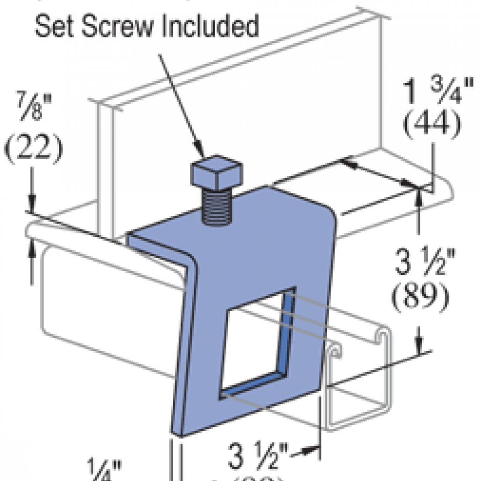 P1796S - Window Beam Clamp | Unistrut Hawaii | Honolulu, Hawaii