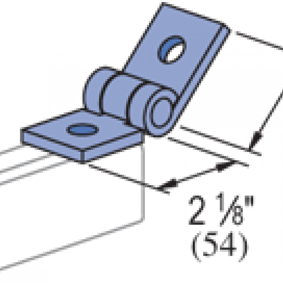P1843 - 2 Hole Adjustable Hinge | Unistrut Hawaii | Honolulu, Hawaii