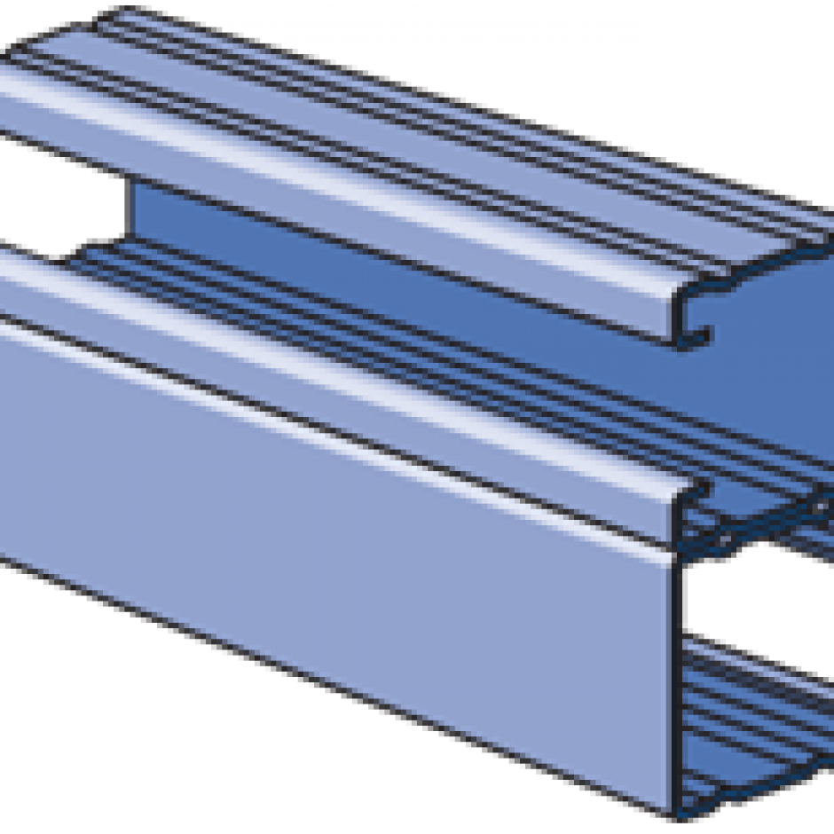 P2001B - 1-5/8" x 3-1/4", 16 Gage, Double Combination | Unistrut Hawaii ...