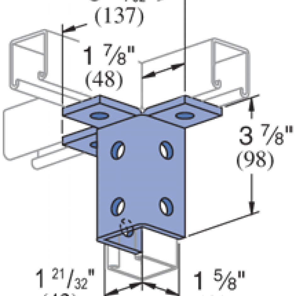 P2228 - Wing Shape Fitting | Unistrut Hawaii | Honolulu, Hawaii