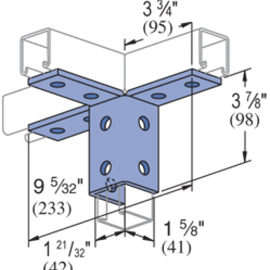 P2229 - Wing Shape Fitting | Unistrut Hawaii | Honolulu, Hawaii