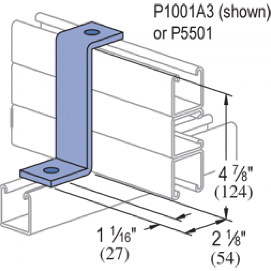 P2469 - 2 Hole, "Z" Shape Fitting | Unistrut Hawaii | Honolulu, Hawaii