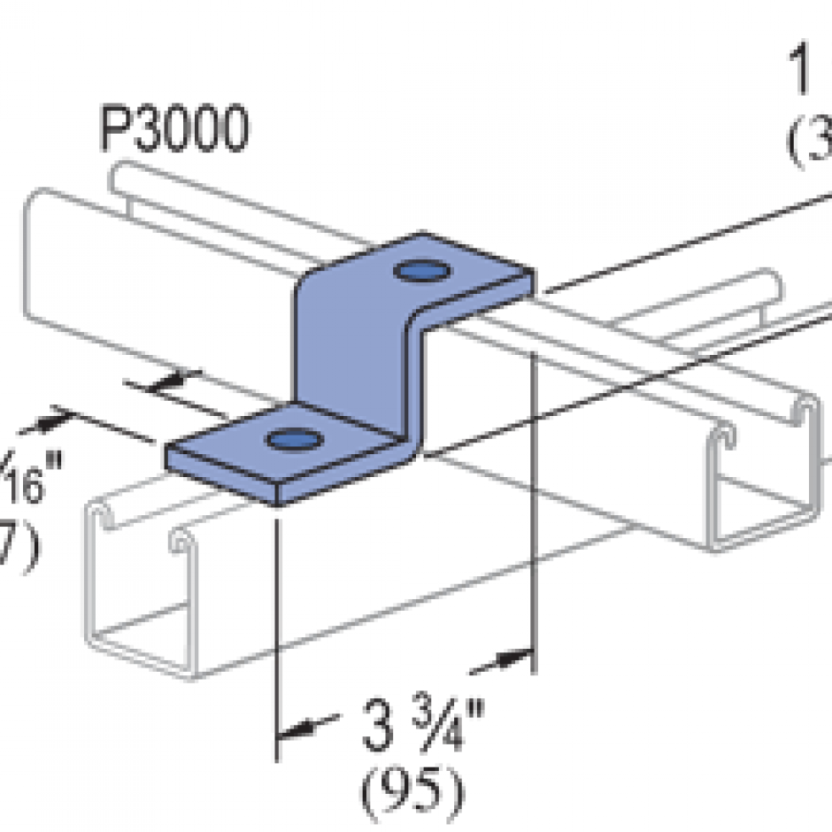 P3045 - 2 Hole, "Z" Shape Fitting | Unistrut Hawaii | Honolulu, Hawaii