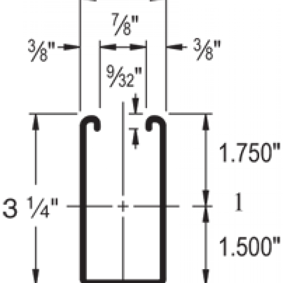 P5000 - 1-5/8" x 3-1/4", 12 Gage, Solid | Unistrut Hawaii | Honolulu ...