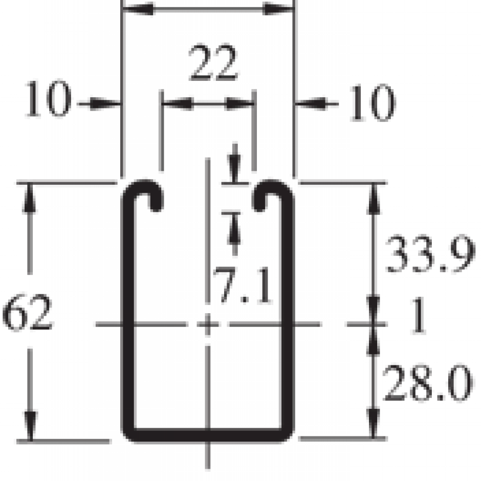 P5500 - 1-5/8" x 2 7/16", 12 Gage, Solid | Unistrut Hawaii | Honolulu ...